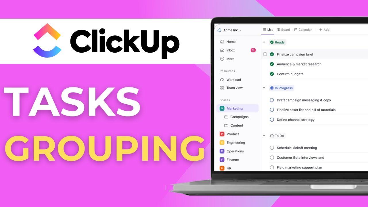How to Group Tasks in ClickUp Organize Your Workflow