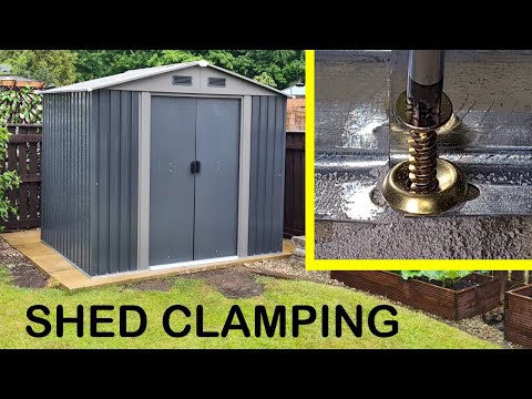 How to anchor metal shed