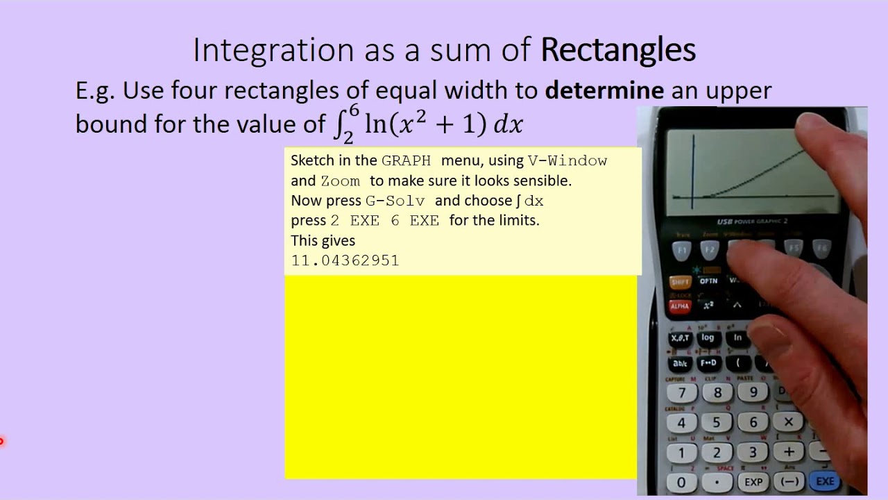 Y13 Numerical Integration rectangles lesson 2