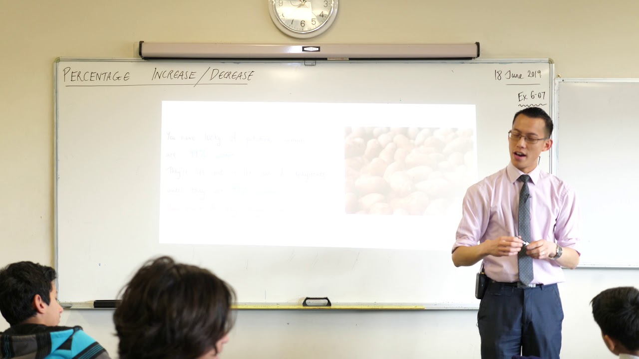 Percentage Increase/Decrease (1 of 2: The Potato Paradox)