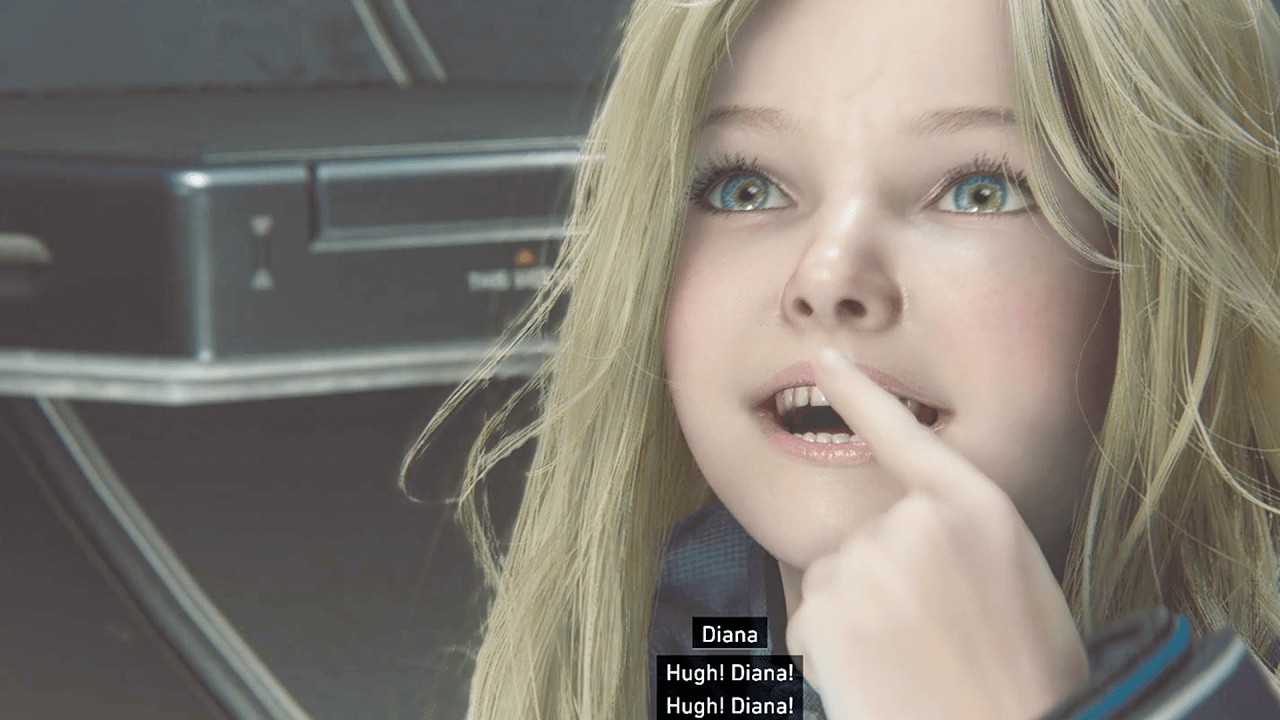 Hugh gives DIANA her name Cutscene Pragmata