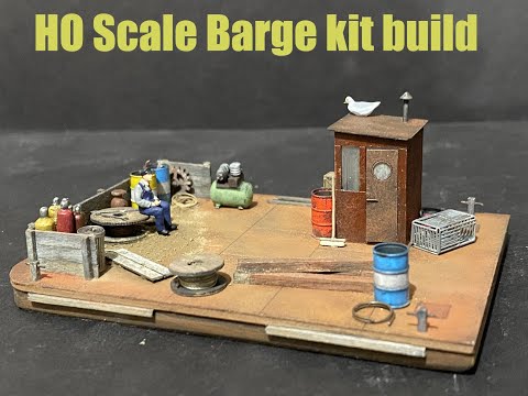 HO Scale Barge Kit Build