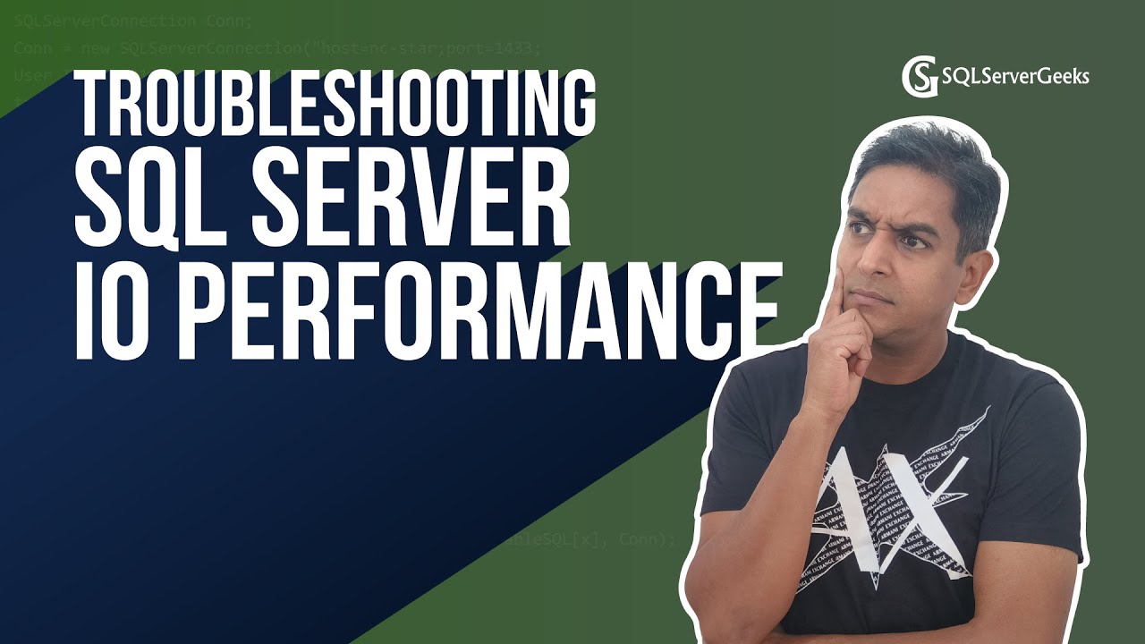 Troubleshooting SQL Server IO Performance/Bottleneck by Amit Bansal (Recorded Webinar)