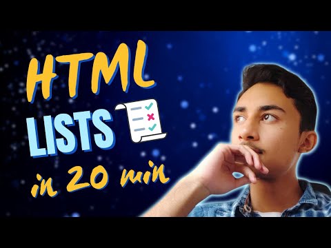 HTML Lists | Ordered, Unordered & Description List