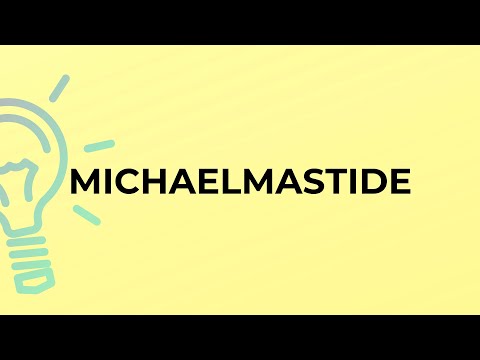 What is the meaning of the word MICHAELMASTIDE?