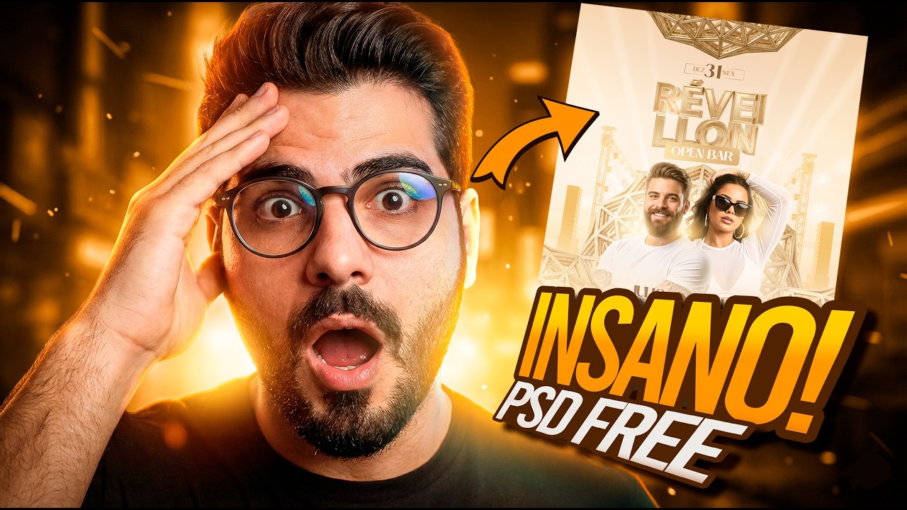 Learn how to create high-quality flyers in Photoshop (Free New Year's Eve PSD)