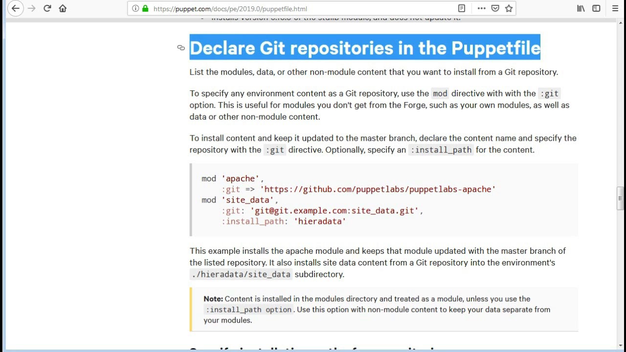 7.4 Puppet Code Manager, GitHub-Add Tomcat and Java Module