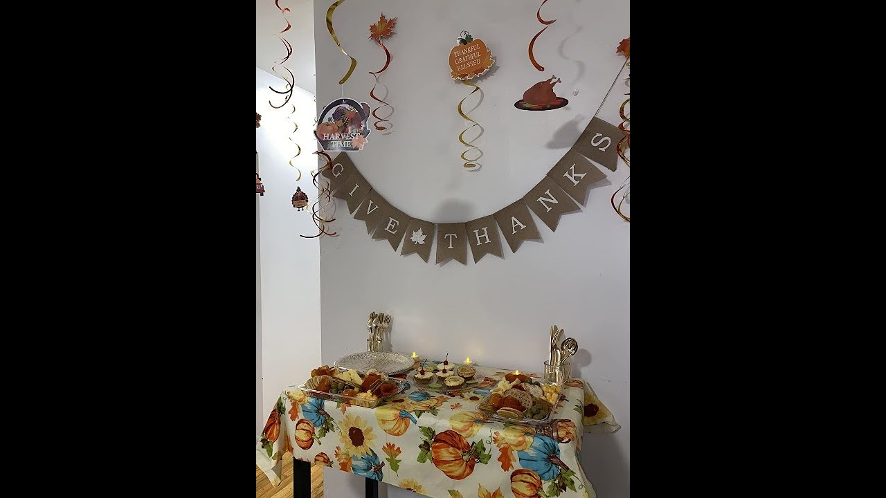 Rainlemon Give Thanks Burlap Garland Bunting Banner Happy Thanksgiving Day Party Home Decorat Review