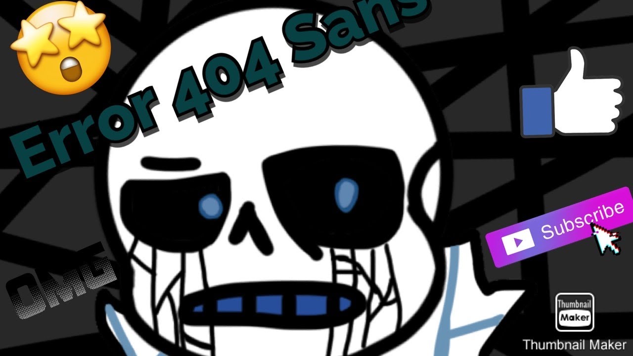 Me drawing error 404 sans