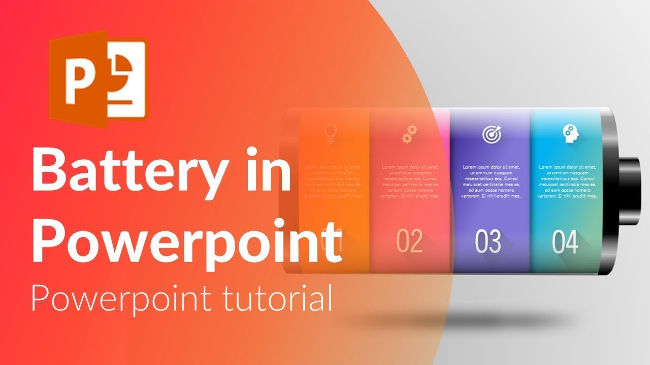 Battery slide in Powerpoint