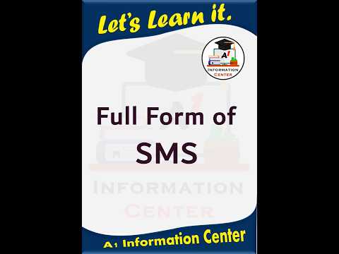 SMS Ka Full Form | Full Form of SMS | SMS Full Name #newshortvideo #sms #gkinhindi