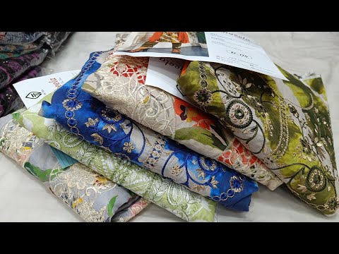 Gulljee Rangeela Pakistani Cotton Dress | Embroidered full Body Work | Cotton Threepiece Collection
