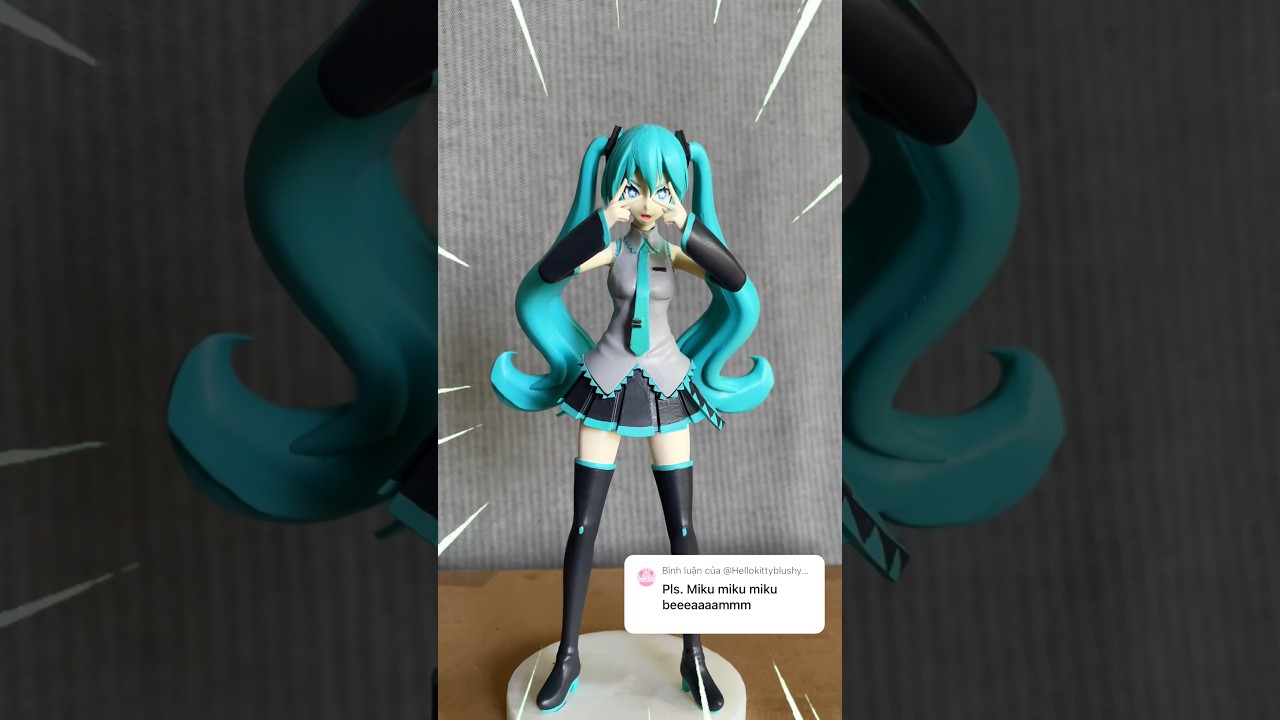 Miku Miku Beammm Figure making #mikumikubeam #miku #shorts #vocaloid