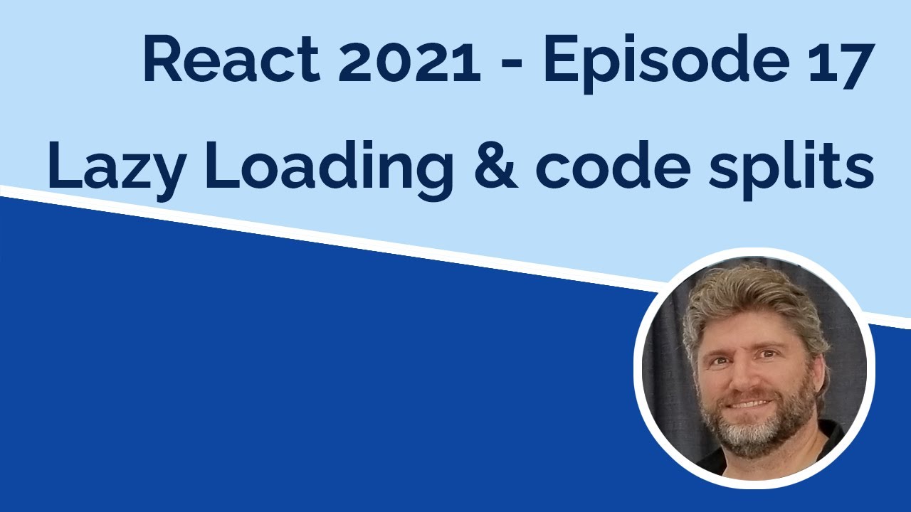 React 2021 Lazy Loading & Code Splitting   Episode 17