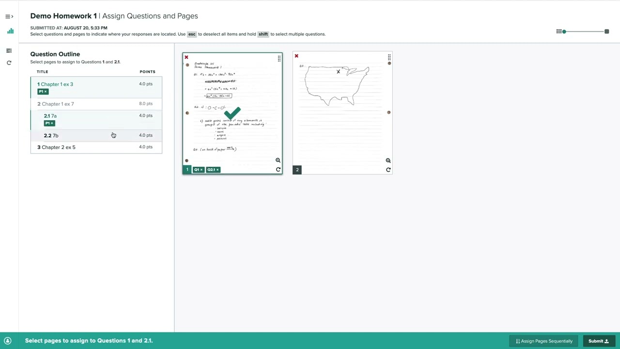 For Students: Submit Homework on the Gradescope Website