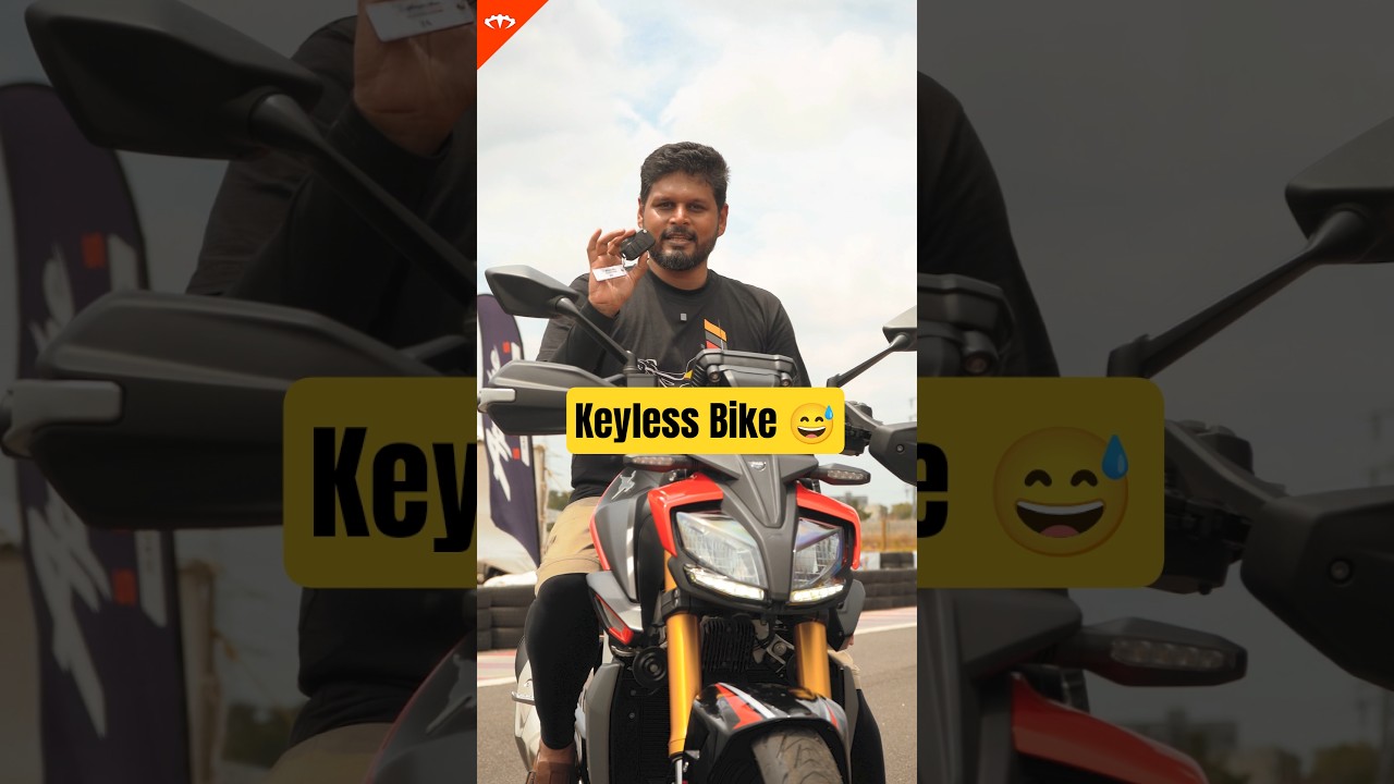 Keyless system on the 2025 TVS Apache RTR 310 - how it functions 😊 #apachertr310 #2025apachertr310