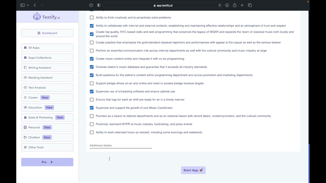 Apply to your dream job using Textify's AI membership