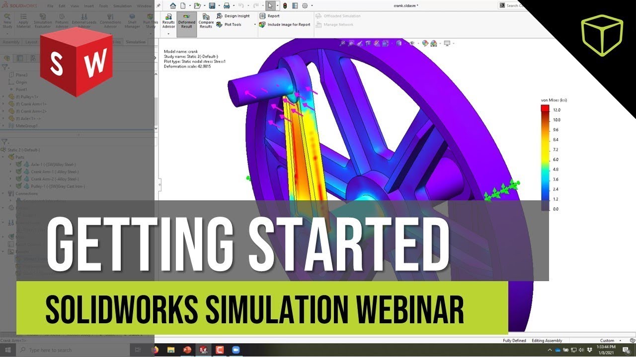 Getting Started with SOLIDWORKS Simulation Standard (Webinar)