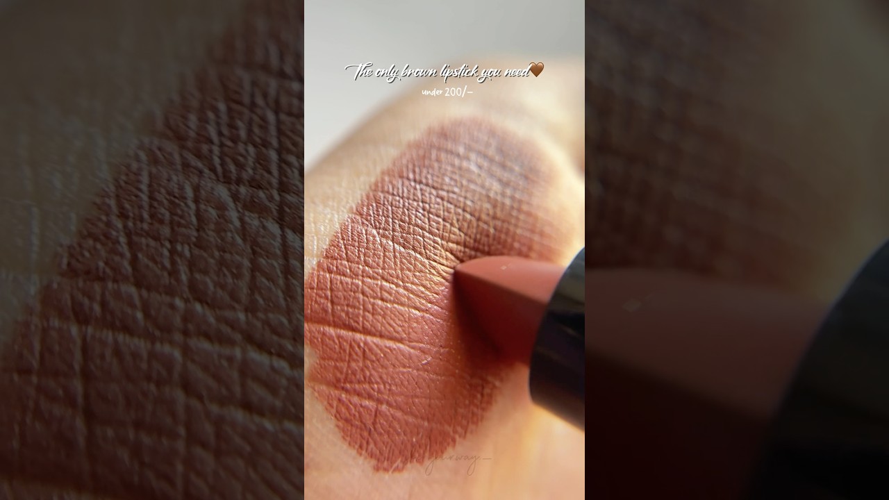 Insight prime matte lipstick💗| shade - Aqua velva #brownlipstick #bulletlipstick