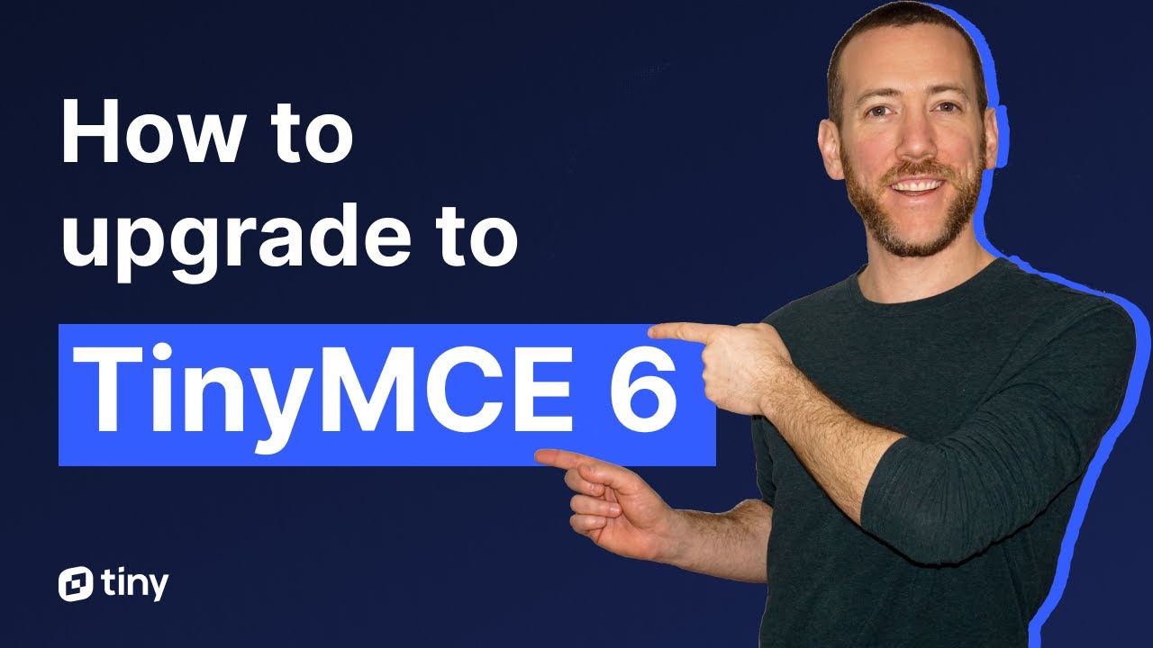 How to upgrade to TinyMCE 6