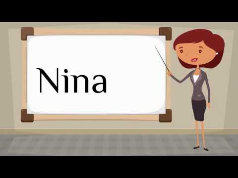 How do you say 'Nina' in Spanish?