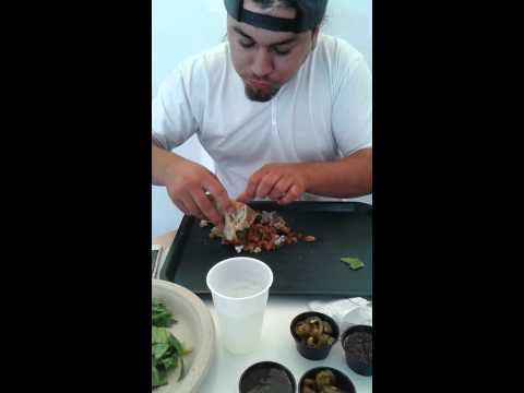 Burrito dos manos challenge 2:55sec