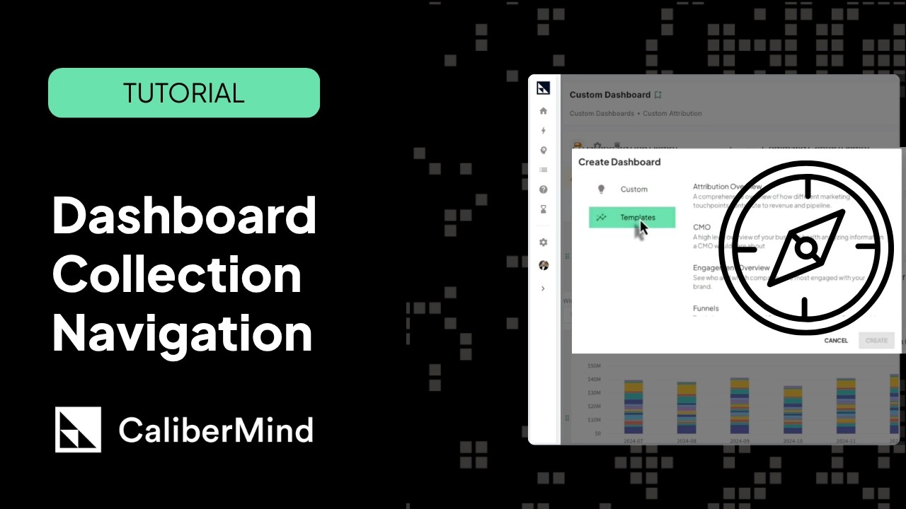 CaliberMind Custom Dashboards:  Collection Navigation Tutorial
