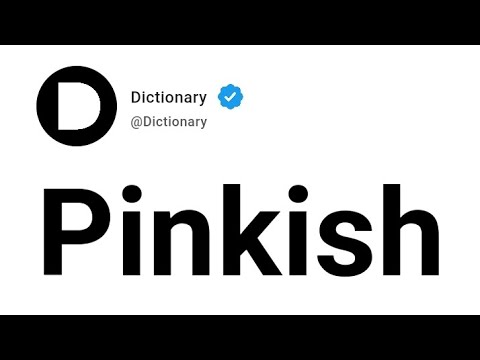 Pinkish Meaning In English