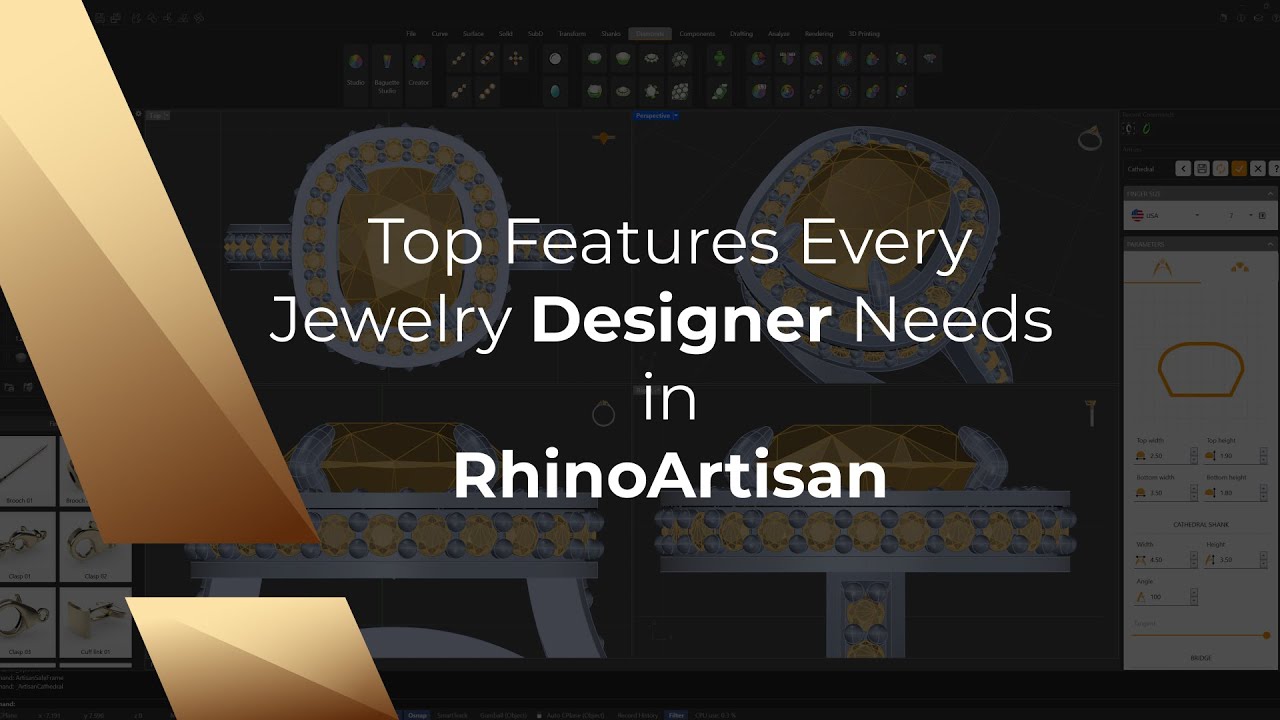 Top Features Every Jewelry Designer Needs in RhinoArtisan