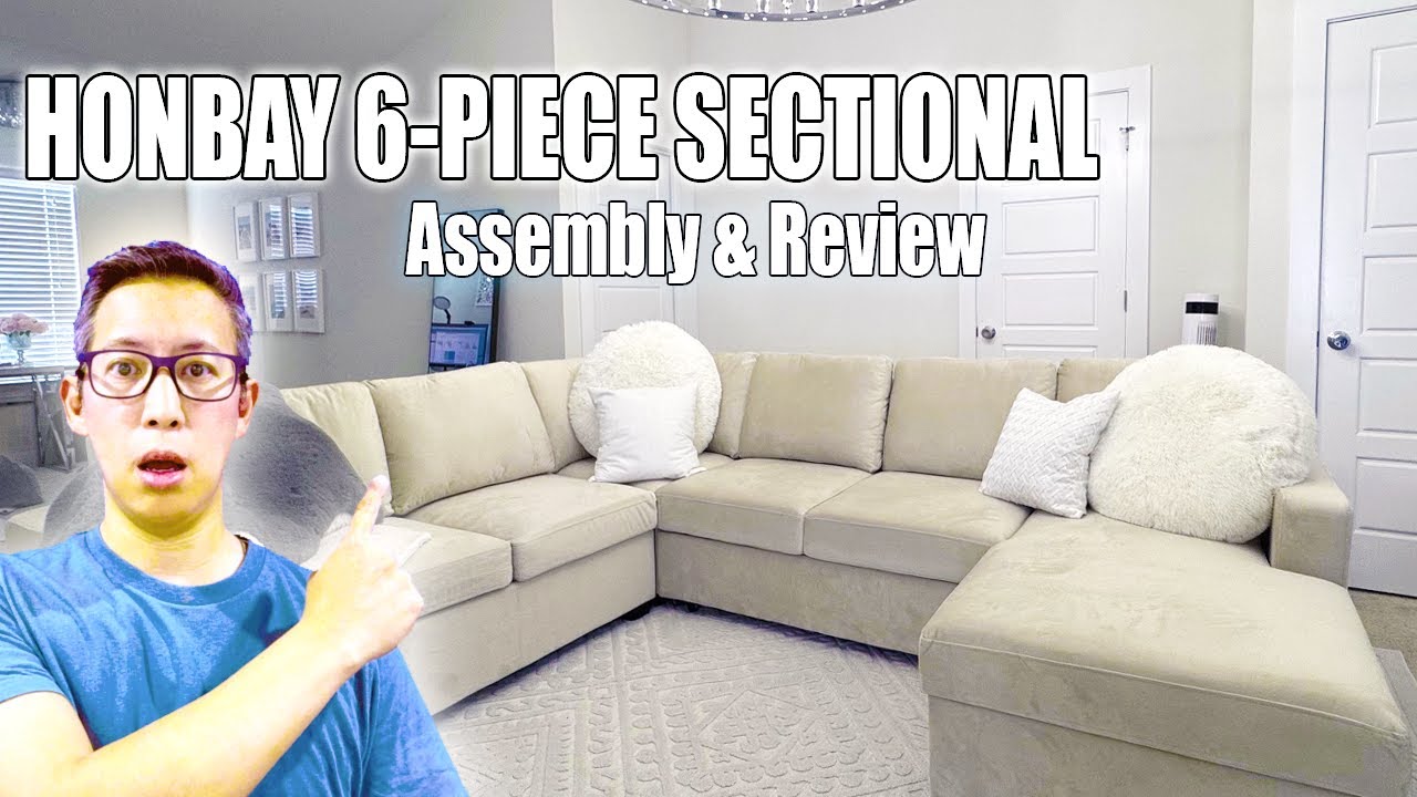 Amazing 6-Piece Velvet Sleeper Sectional from Honbay: Ultimate Comfort, Storage & Style!