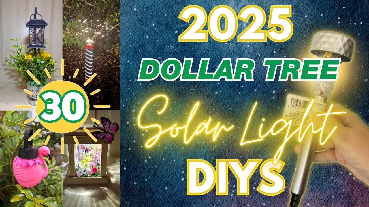 🔆 Crafty Solar Lights 2025! 30 Glowing Dollar Tree DIYS You’ll Want to Make Tonight!