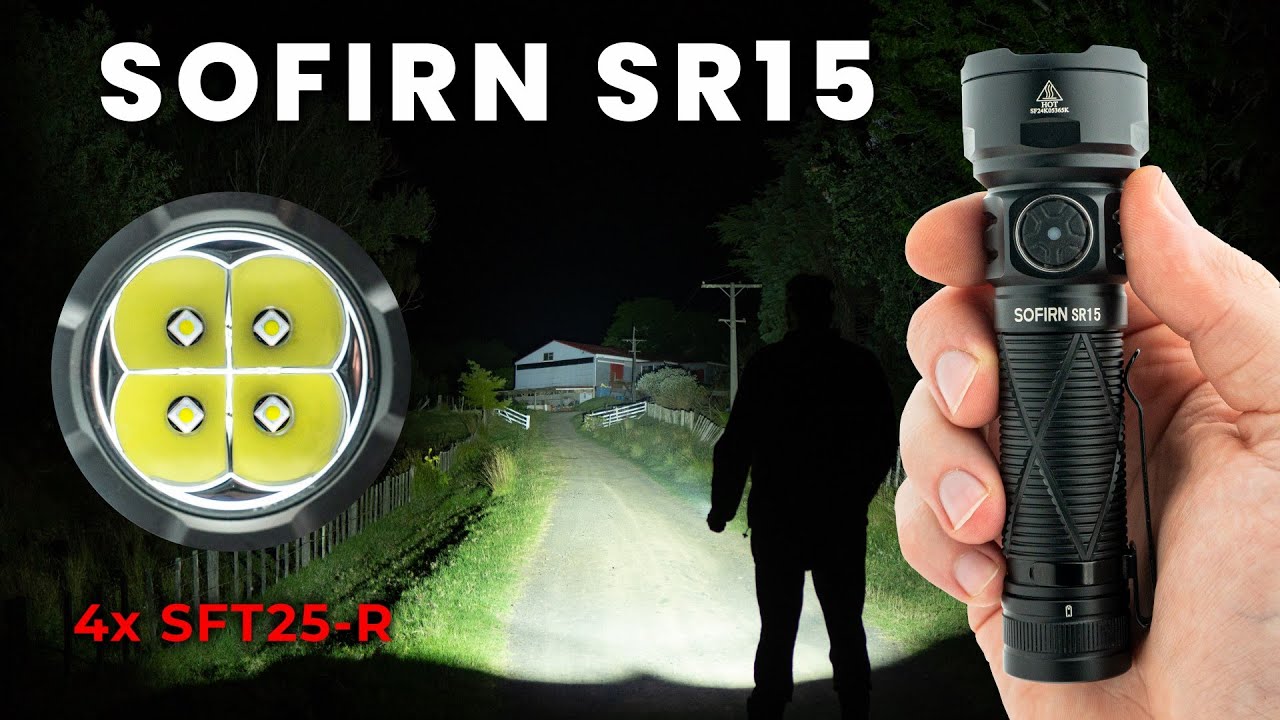 Sofirn SR15, Quad SFT25R, 4500 Lumens, 510m Range (Disappointing) - 21700 Flashlights ...