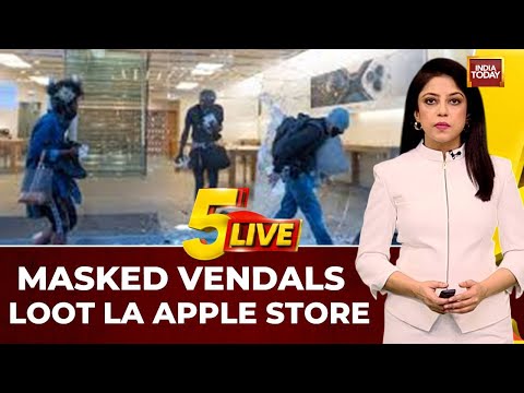 Chaos In LA: Apple Store Looted, Looters Trapped As Police Arrive | Violent Protest In Los Angeles