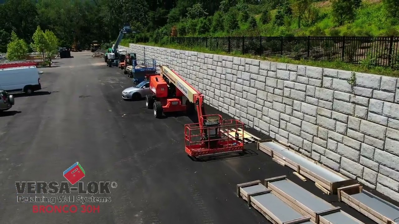 9,000 SF of VERSA-LOK Bronco 38H does the job!