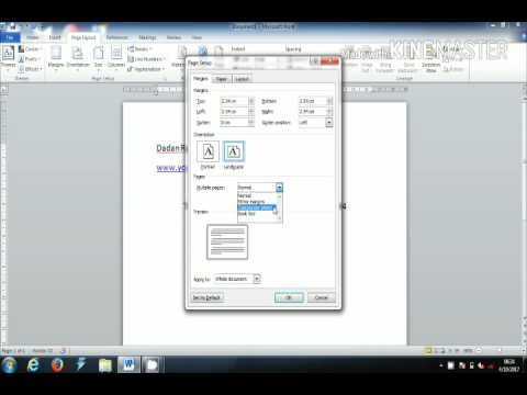 Cara setting cetak kertas A5 pada kertas A4