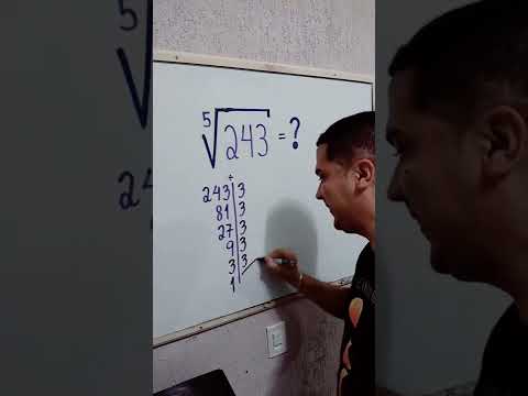Raiz quinta do número 243: Aprenda com o Mr Bean da Matemática #shorts
