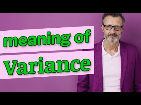 Variance | Definition of variance