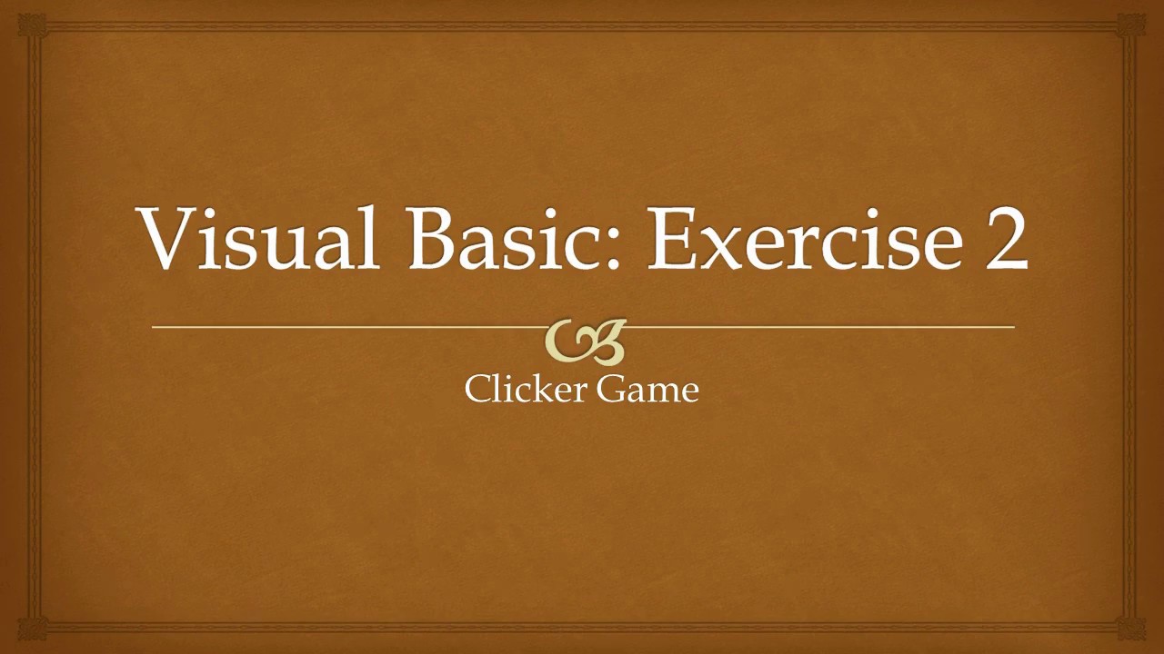 Visual Basic Exercise 2