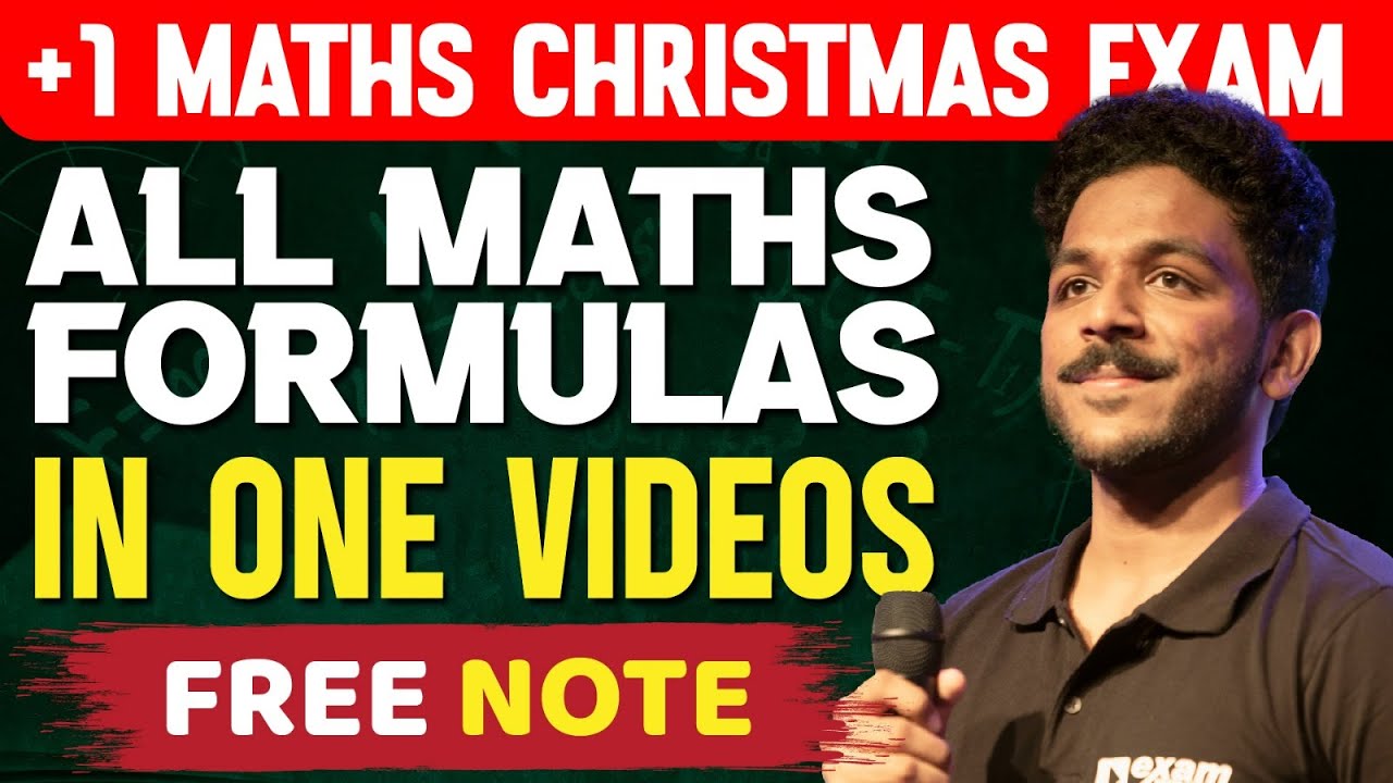 Maths - All Formulas in One Video | Plus One Maths