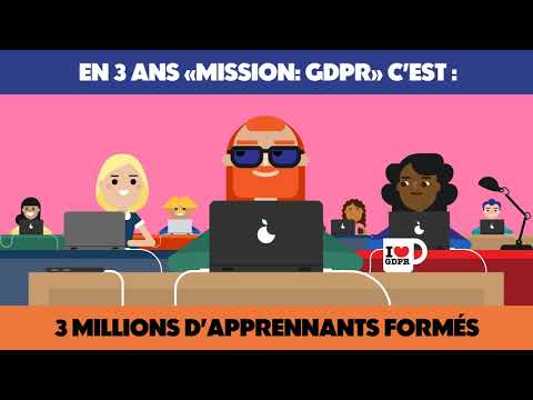 RGPD : 3 ans après, 3 millions d'apprenants formés !