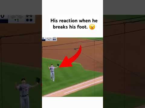 He Seems Annoyed That His Foot Is Broke #baseball