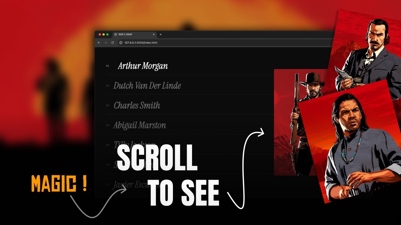 Awwwards-Level List Reveal Animation with GSAP ScrollTrigger | Cinematic View