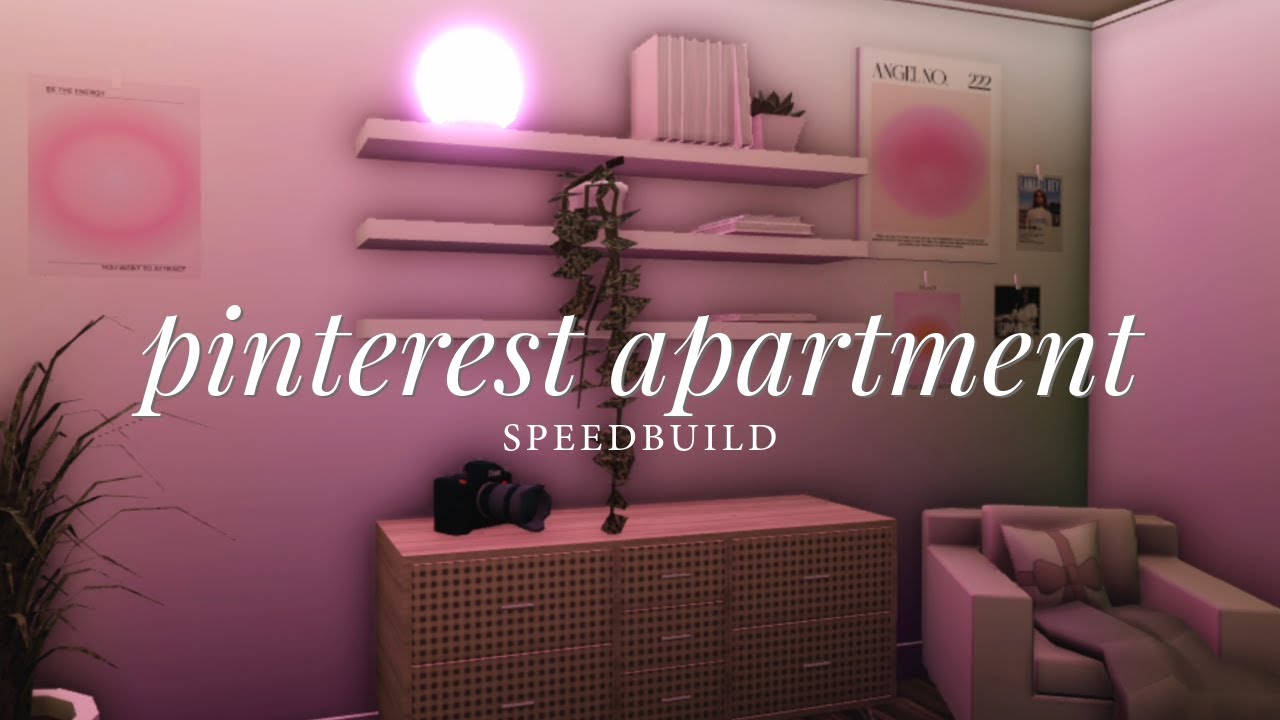 BLOXBURG: Pinterest Apartment Speedbuild 🎀 | Roblox Bloxburg