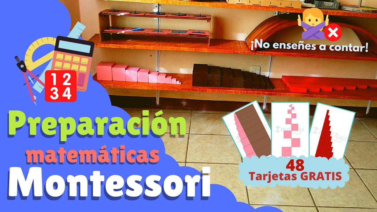 Materiales Montessori: Preparación para las matemáticas - PDF GRATUITO - PREPARACIÓN MAT. V1