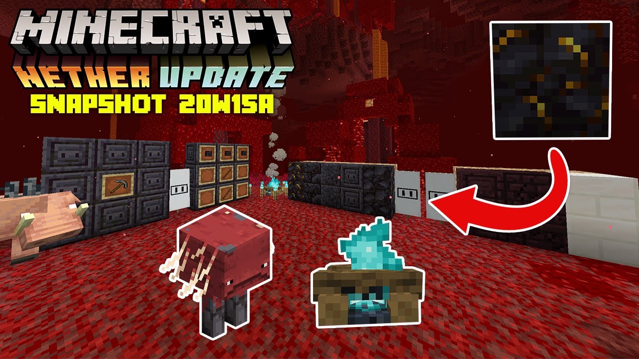 BLACKSTONE, New Biome & More - Minecraft 1.16 snapshot 20w15a