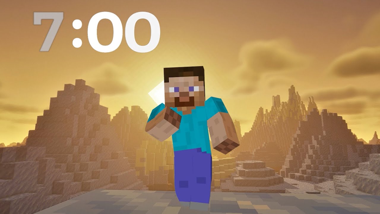 7 Minute Countdown Timer - Minecraft Dance