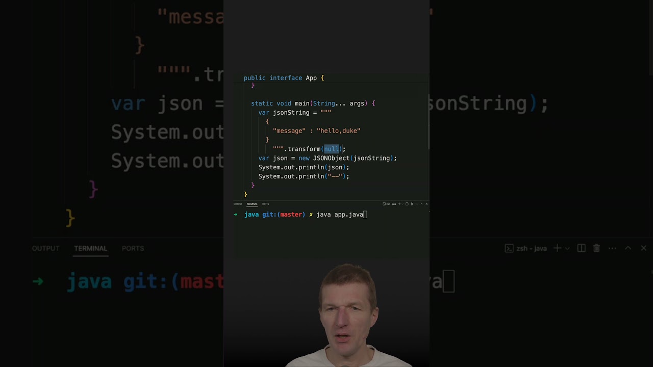 A Potential Killer Use Case for String.transform #java #shorts #coding #airhacks