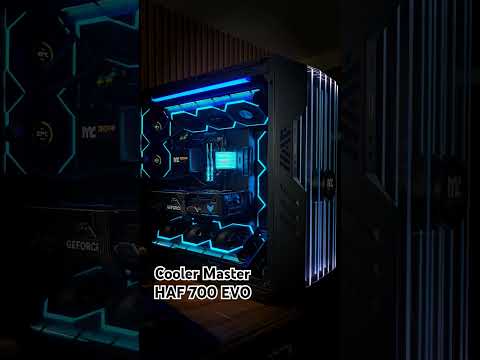 Best PC Build with HAF 700 EVO cool blue #pc #pcbuild ##pcgaming #coolermaster #asus #pcgamingsetup