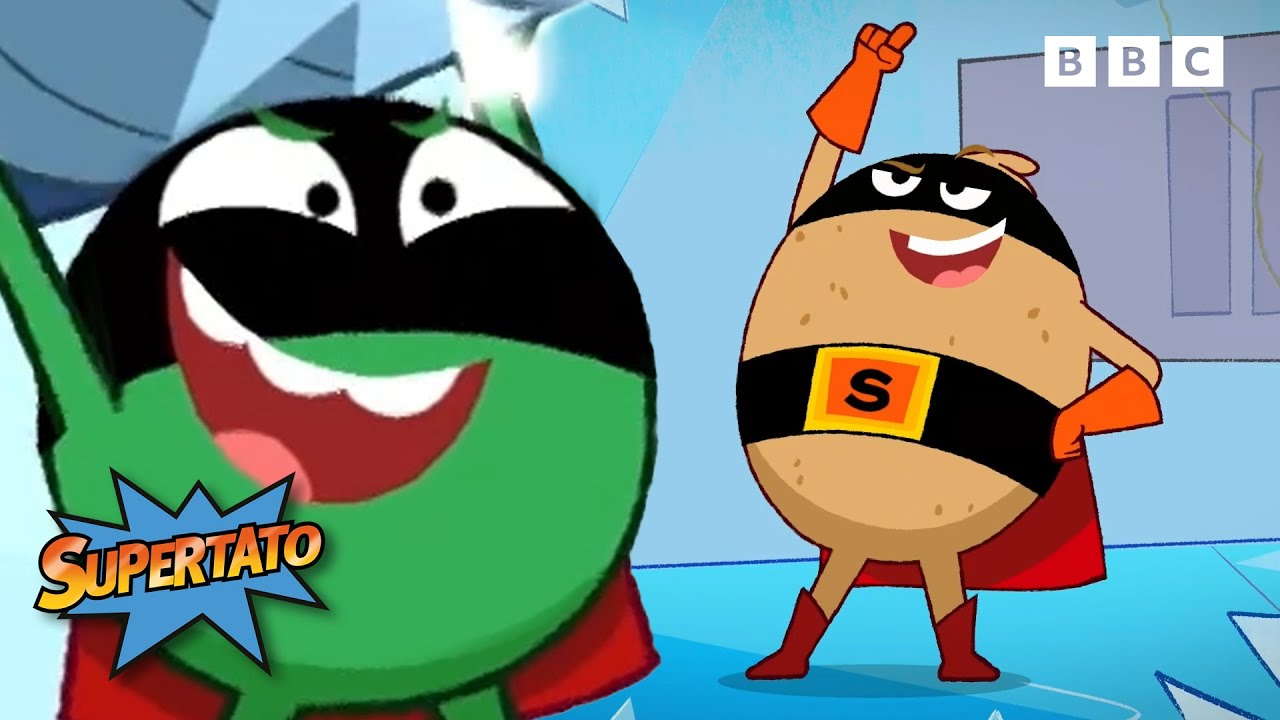 Evil Pea's Big Freeze ❄️ FULL EPISODE! | Funny Supertato Superhero Cartoon for Toddlers