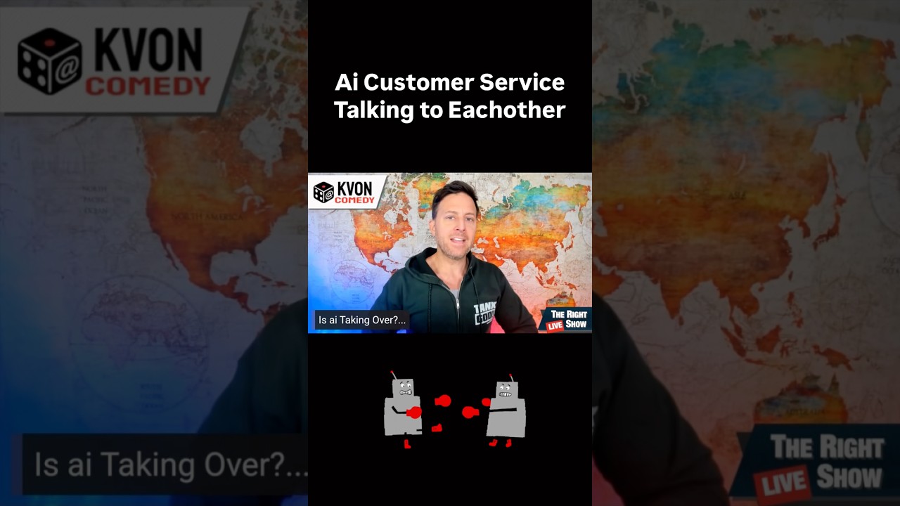 Ai vs Ai Customer Service is Insane! 🤖 (KvonComedy) 🎤 ✈️ #customerservice #ai #tesla #technology